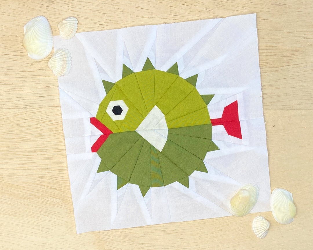 Pufferfish Quilt Pattern Fish Quilt Pattern PDF Digital Download 12 ...