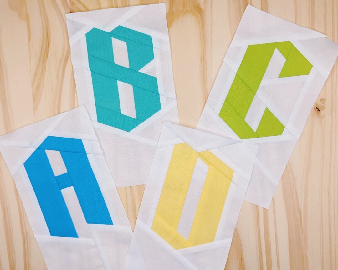 Gothic Uppercase Quilt Patterns Alphabet Quilt PDF Digital - Etsy