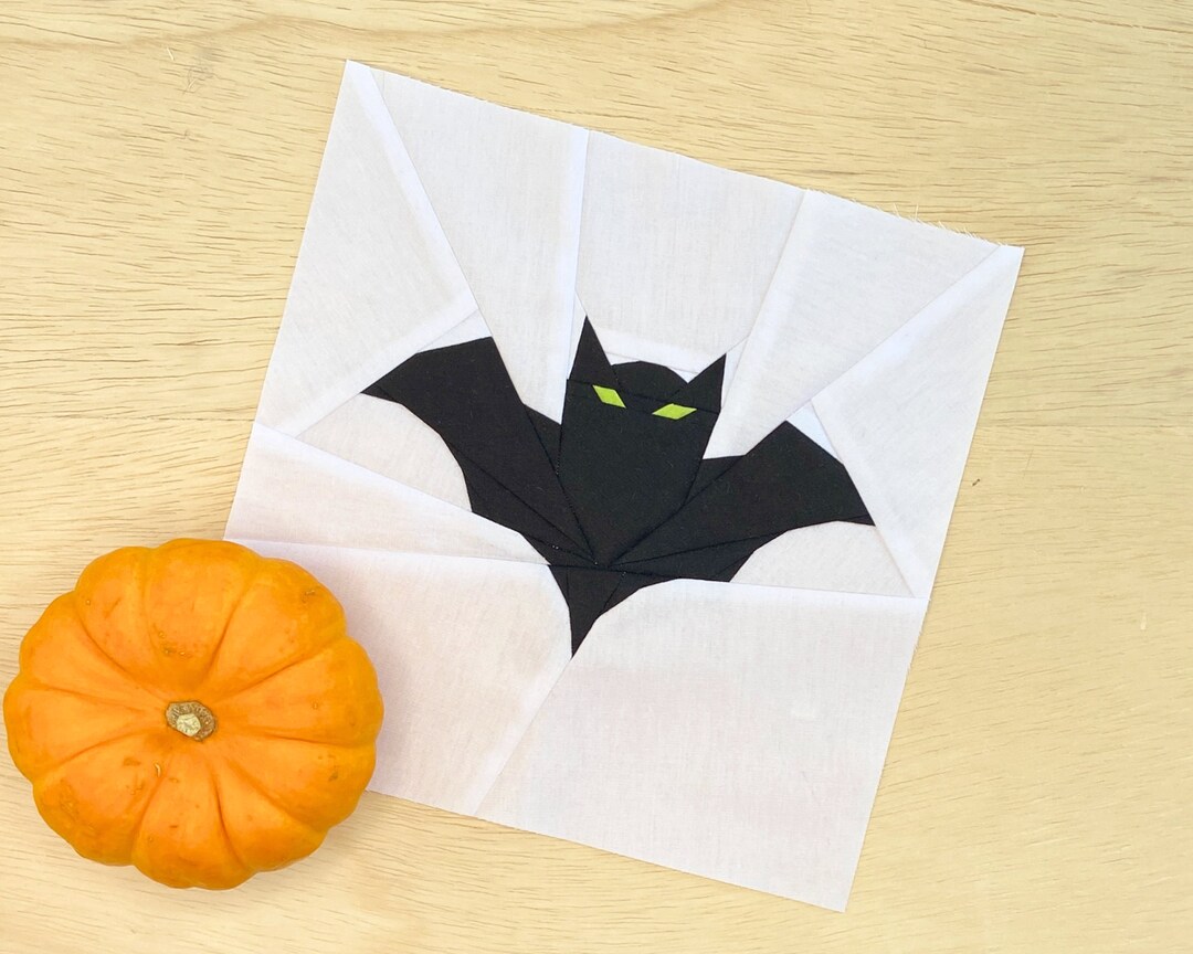 Bat Quilt Pattern | Halloween Quilt Pattern | PDF Digital Download | 12 ...