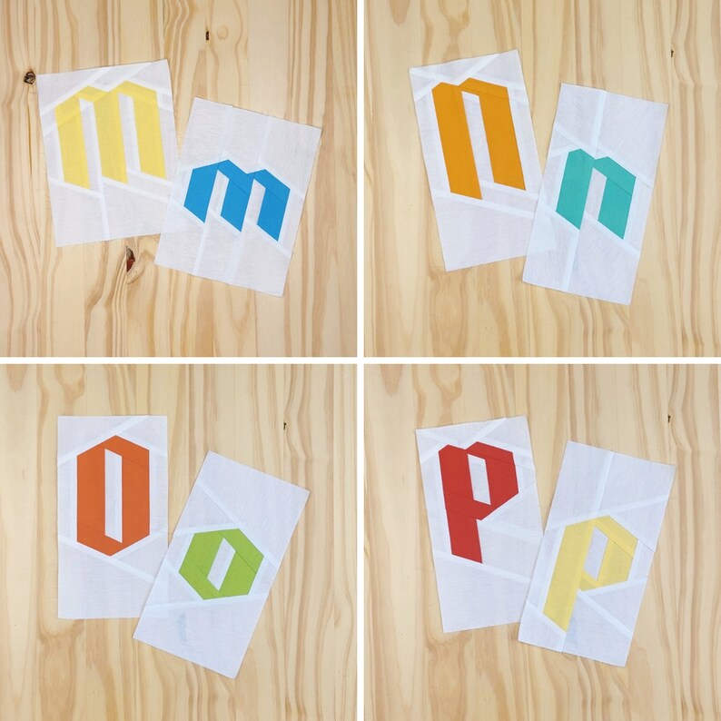 Gothic UPPERCASE and LOWERCASE Alphabet Quilt Blocks Patterns - Etsy