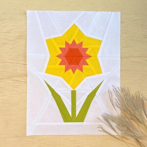 Daffodil Quilt Pattern | Flower Quilt Pattern | Digital PDF Download ...