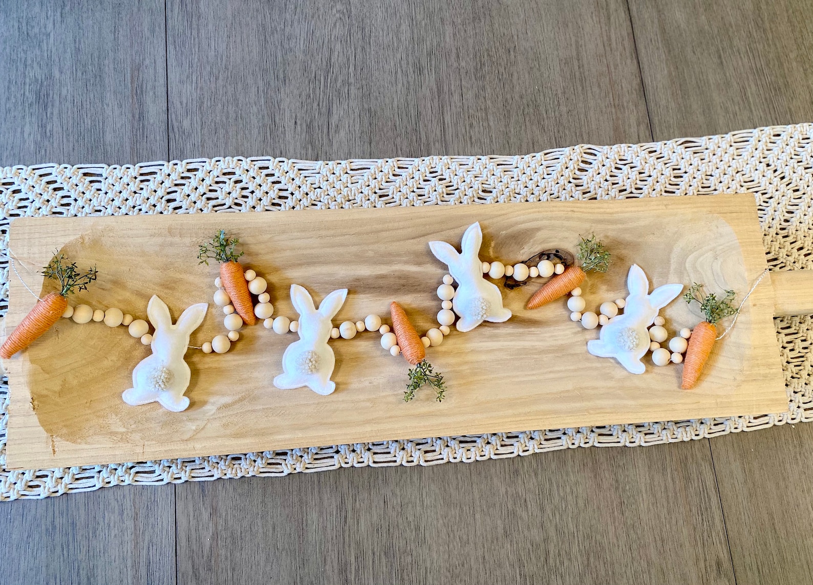 Easter Garland, Bunny Garland, Carrot Garland, Spring Decor, Rabbit ...