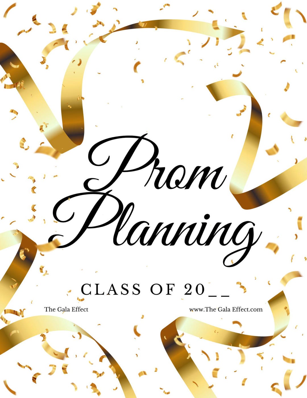Prom Planner Printable | Prom Checklist | Detailed Prom Guide | Prom ...