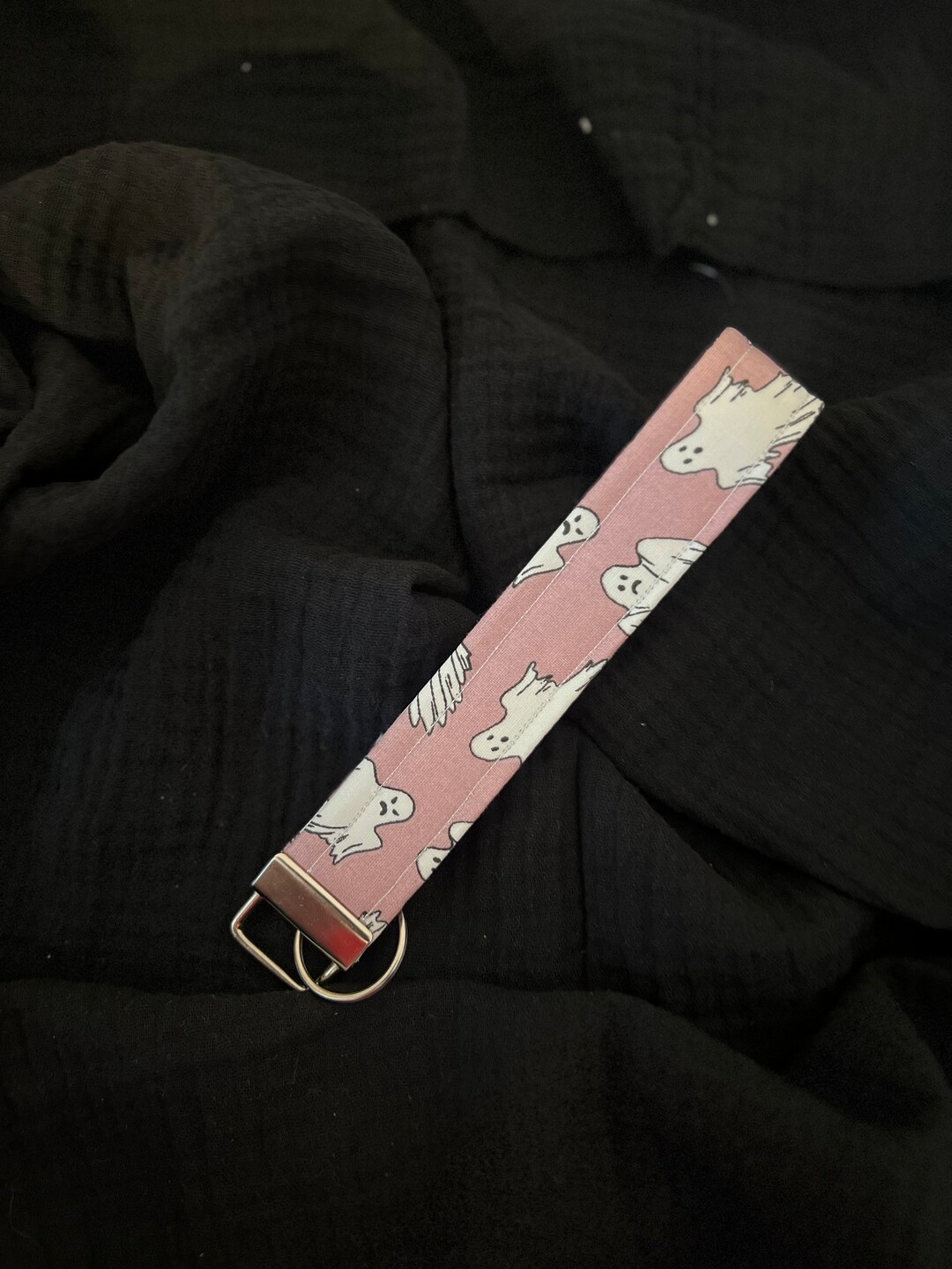 Pink Ghost Glow in the Dark Wristlet Key Fob - Etsy