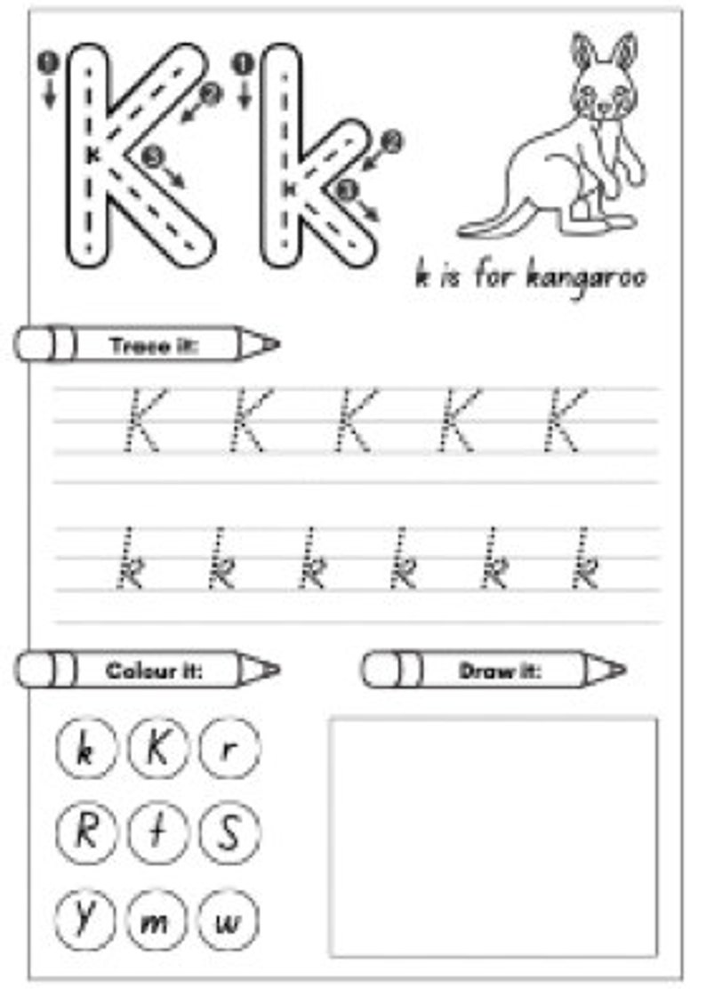 Printable Alphabet Tracing Sheets Educational ABC Worksheets Preschool ...