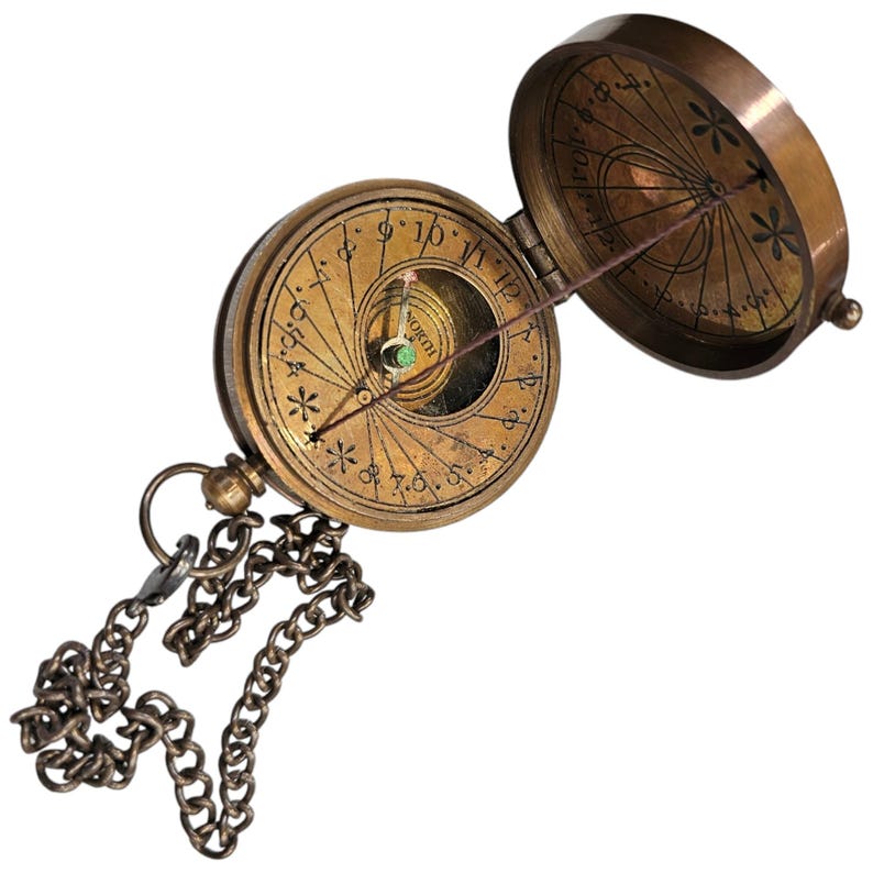 Mary Rose Sundial Compass – a Vintage Brass Compass With a String ...