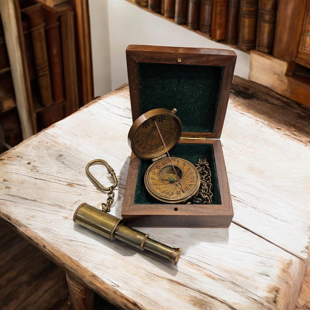 Mary Rose Sundial Compass – a Vintage Brass Compass With a String ...