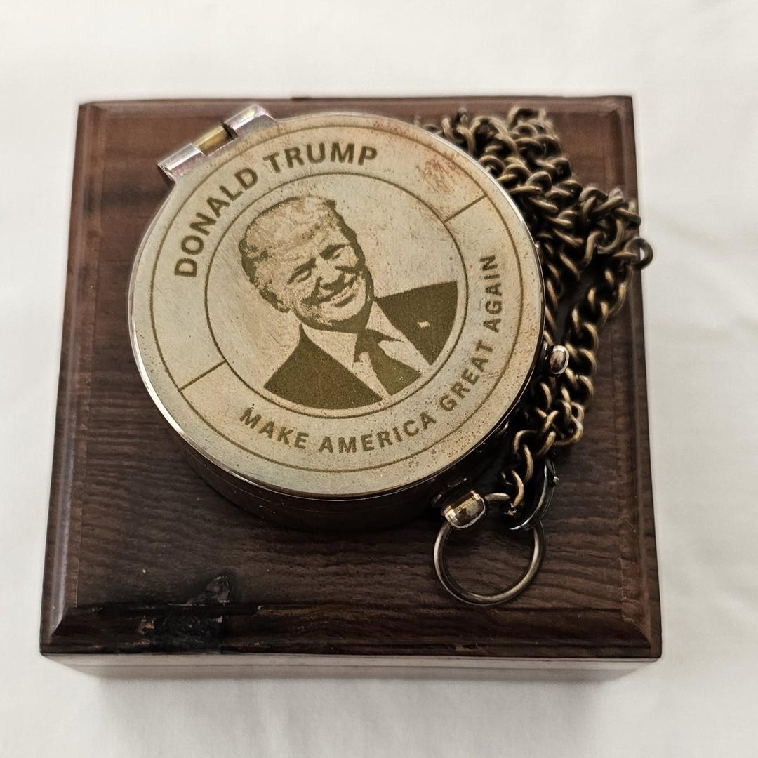 Donald Trump Compass With Box | Make America Great Again | - Etsy