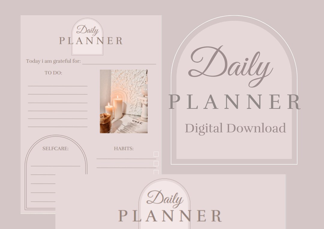 Digital Daily Planner I to Do, Habits & Grateful - Etsy