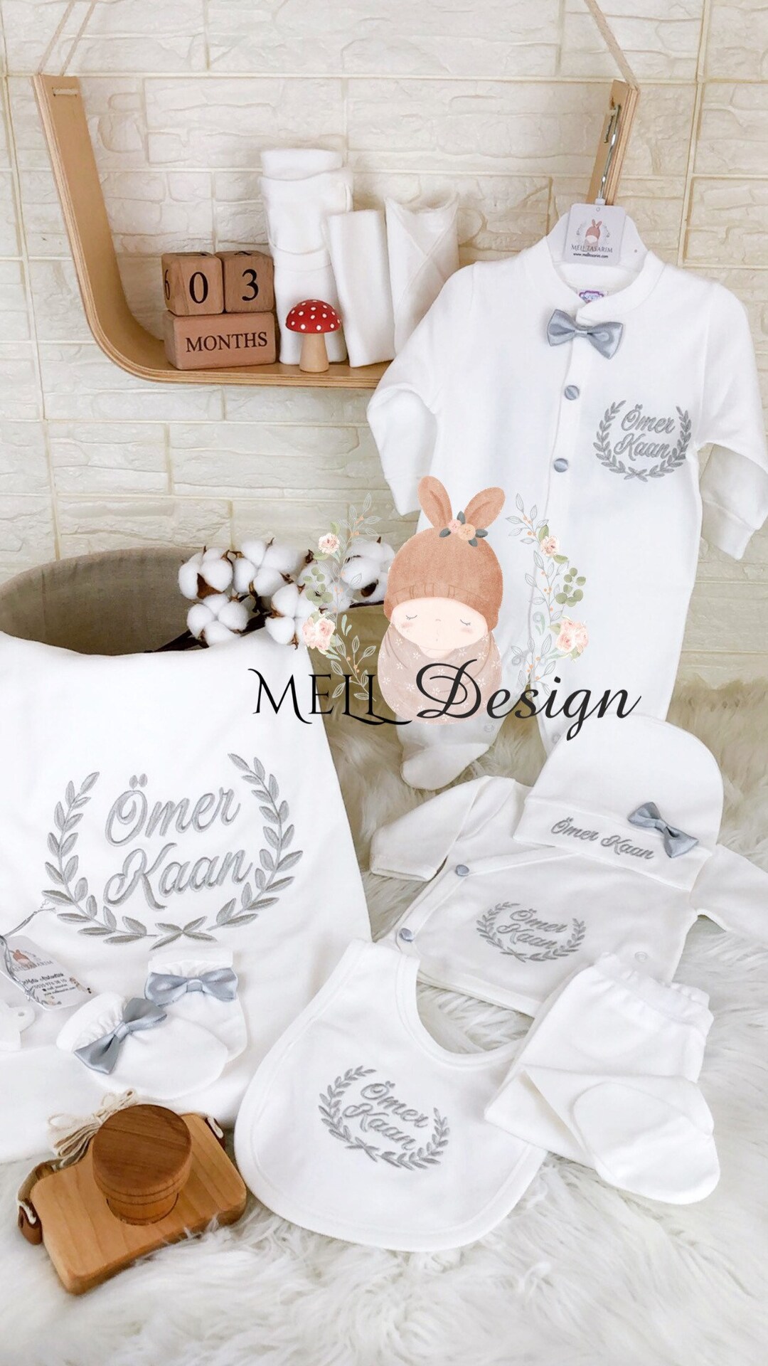Embroidered Baby Boy Gift Set: Personalized 10-piece Newborn Outfit - Etsy
