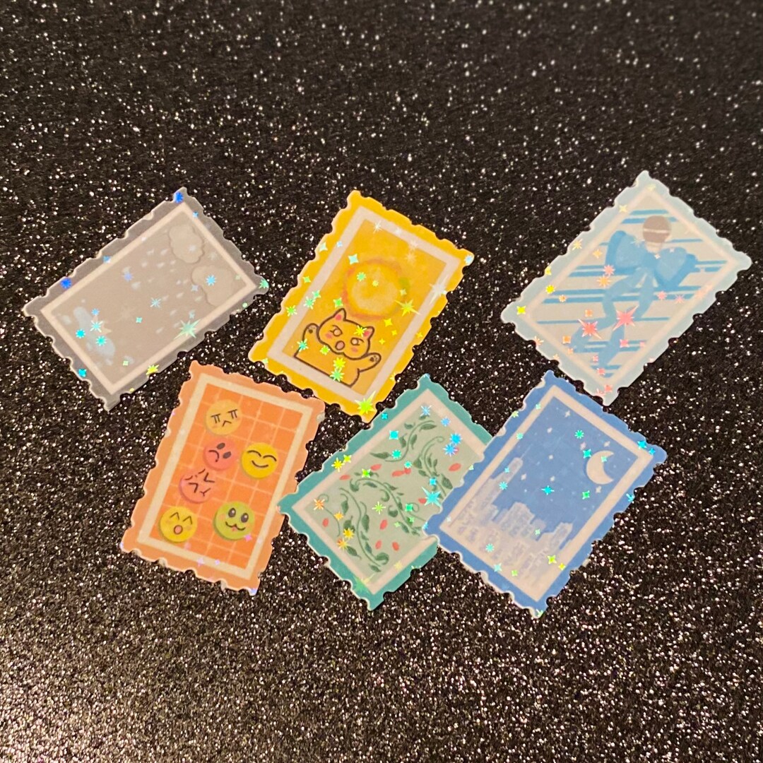 Holographic Stamp Sticker Set KPOP Boy Group Edition - Etsy