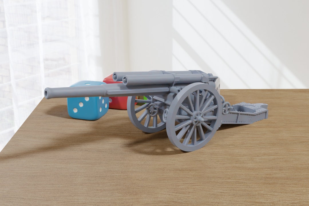 BL 60 Pound Carriage Mark I WW1 British 5 Inch Heavy Field Gun - 3D ...