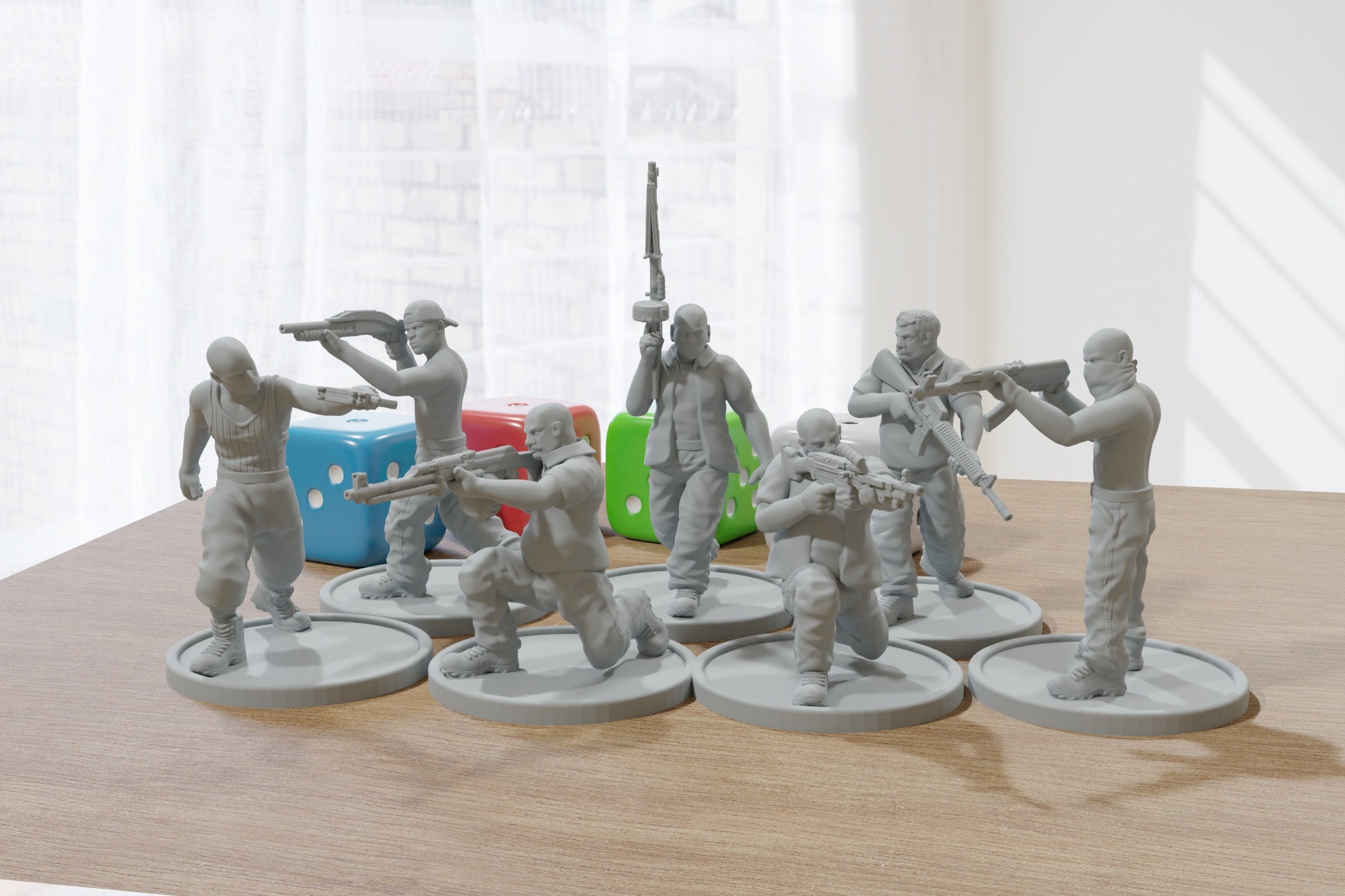 Cartel Gang Seven Modern Wargaming Miniatures for Tabletop - Etsy Ireland