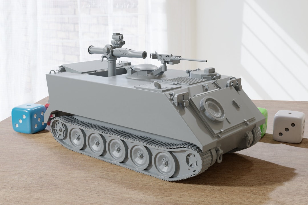M113 TOV Turret - 3D Printed Combat Vehicle - Modern Wargaming 28mm ...