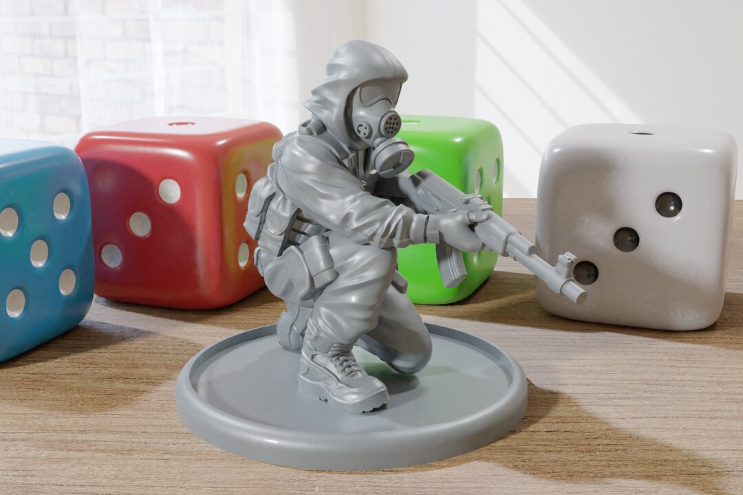 Loner Stalker Hiding in Cover - 3D Printed Minifigure - Post ...