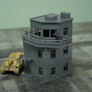 Airfield Control Tower - 3D Printed Miniature Wargaming Terrain ...