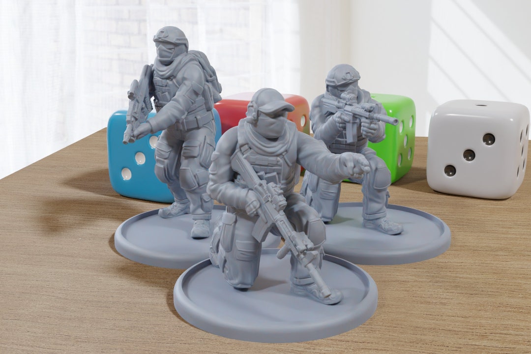 Australian Reinforces - 3D Printed Minifigures - Modern Tabletop ...