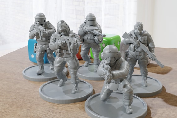 Siege-esque Operators Defenders 3D Printed Mini's - Etsy