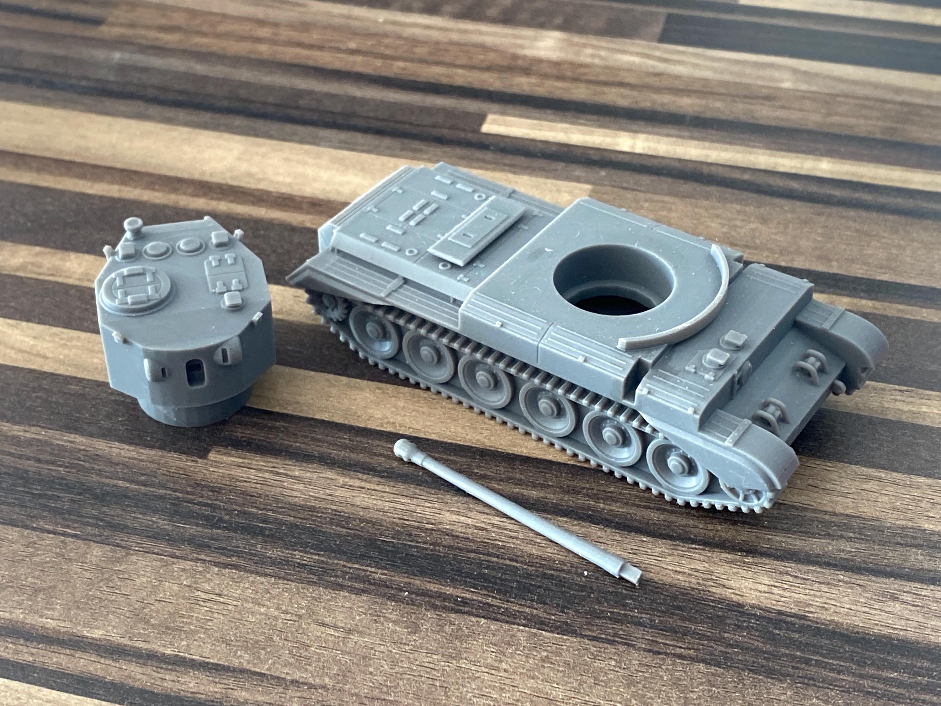 Challenger Cruiser Tank (A30) WW2 British 3D Resin Printed 28mm / 20mm ...