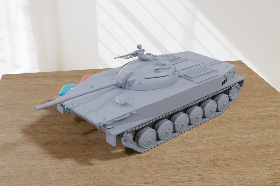Type 63 Light Tank (WZ-211) - 3D Printed - 28mm Scale - Miniature ...