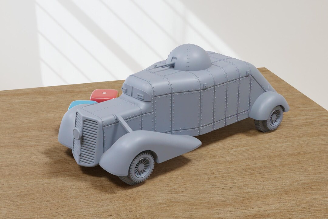 Hispano-suiza MC-36 (spanish Civil War) Armored Car - 3D Printed ...