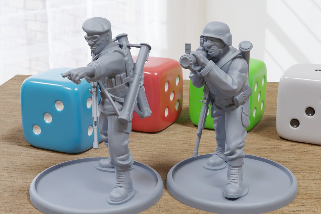 Modern African RPG Team - 3D Printed Miniatures for Tabletop Wargames ...