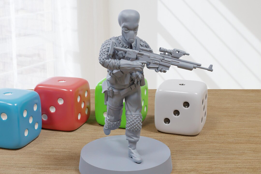 Shriv - 35mm Scale Proxy Minifigure for Sci-fi Tabletop Wargames Like ...