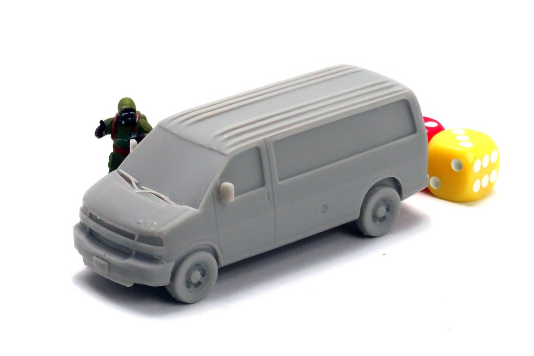 Regular American Van - 3D Printed Vehicle for Miniature Tabletop ...
