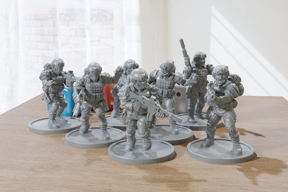 Ranger Squad 28mm / 32mm Cyberpunk Modern Warfare - Etsy