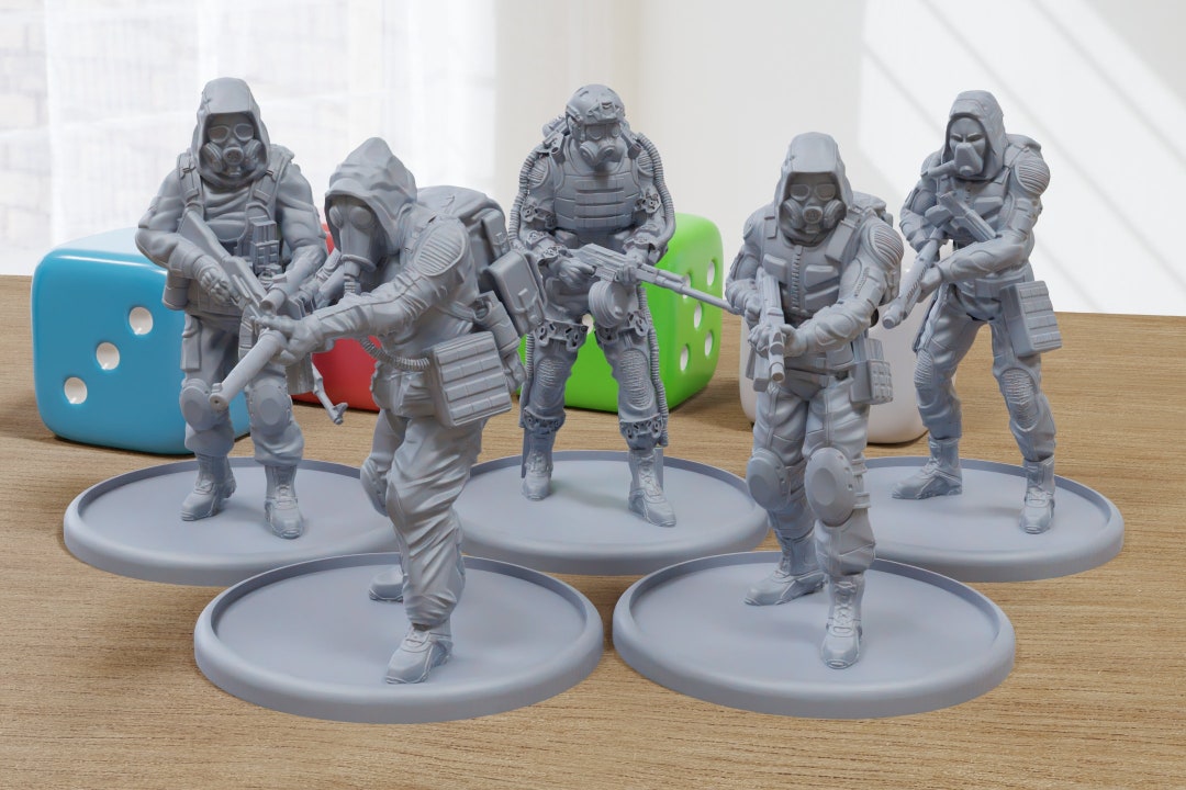 Duty Faction Stalkers - 3D Printed Minifigures - Post Apocalyptic ...