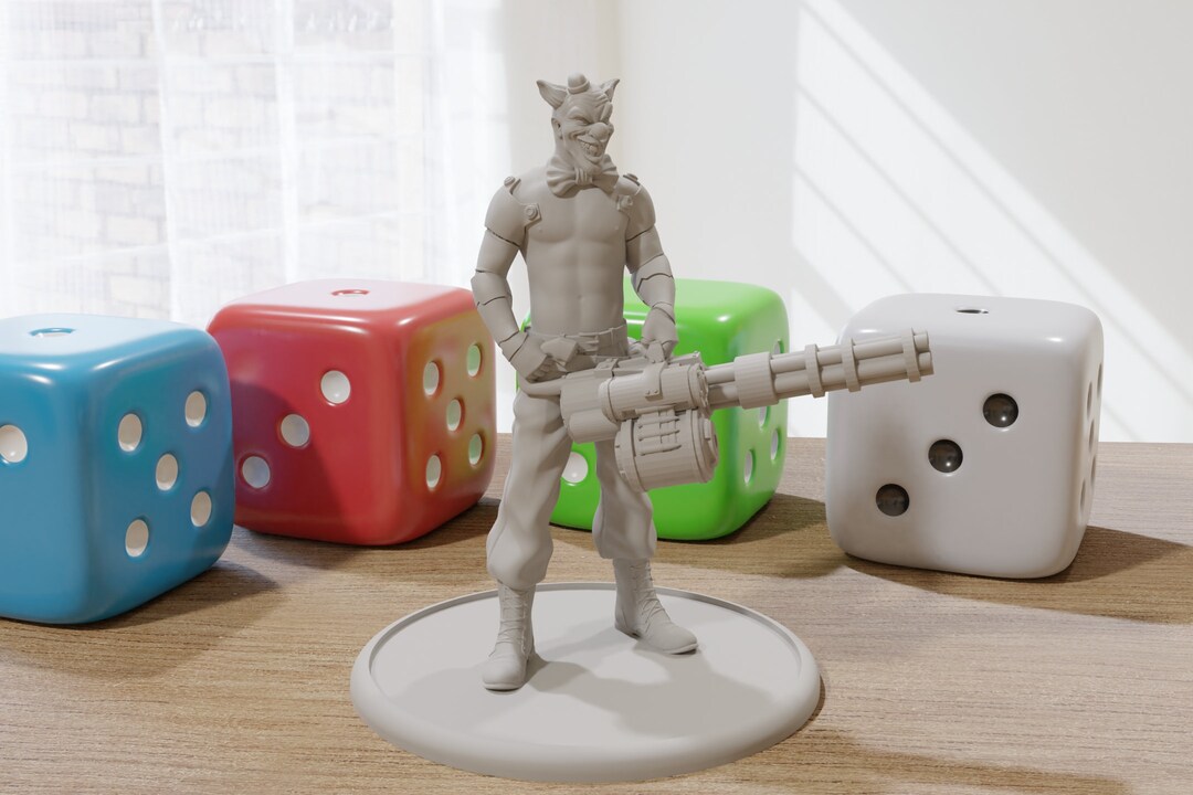 Menace Clown - 28mm / 32mm - Post Apocalyptic Minifigure - Ideal Proxy ...