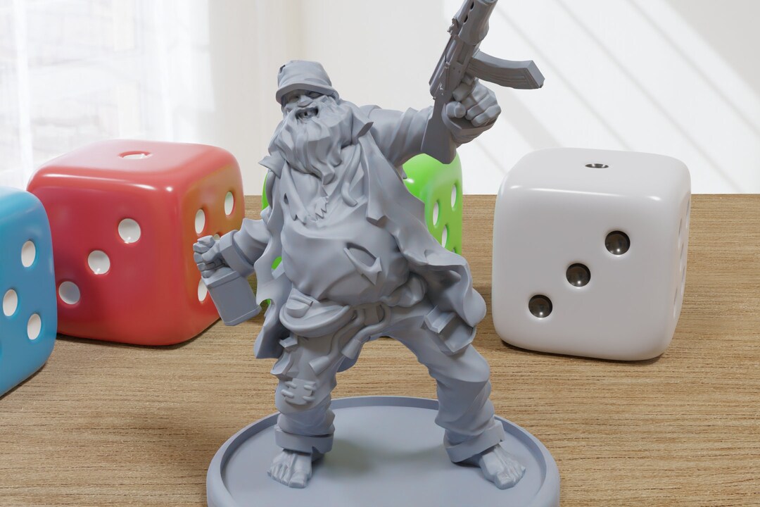 Bagger - 3D Printed Minifigure for Zombie Post Apocalyptic Miniature ...