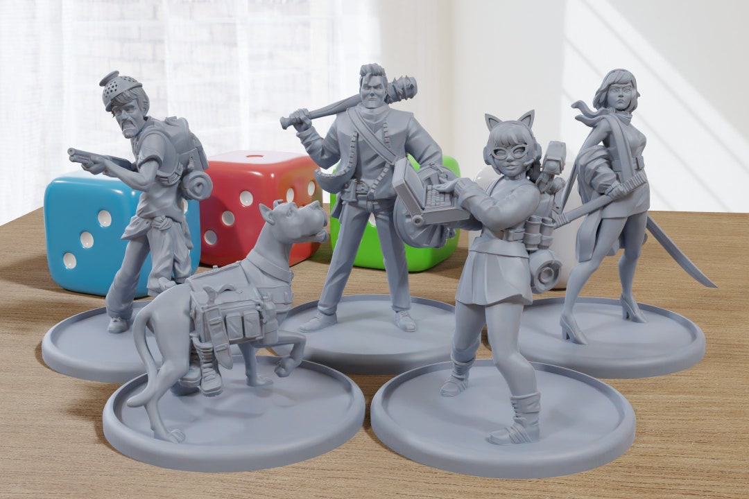 Post Apocalyptic Miniatures: the Mystery Gang - 28/32mm Tabletop RPG ...