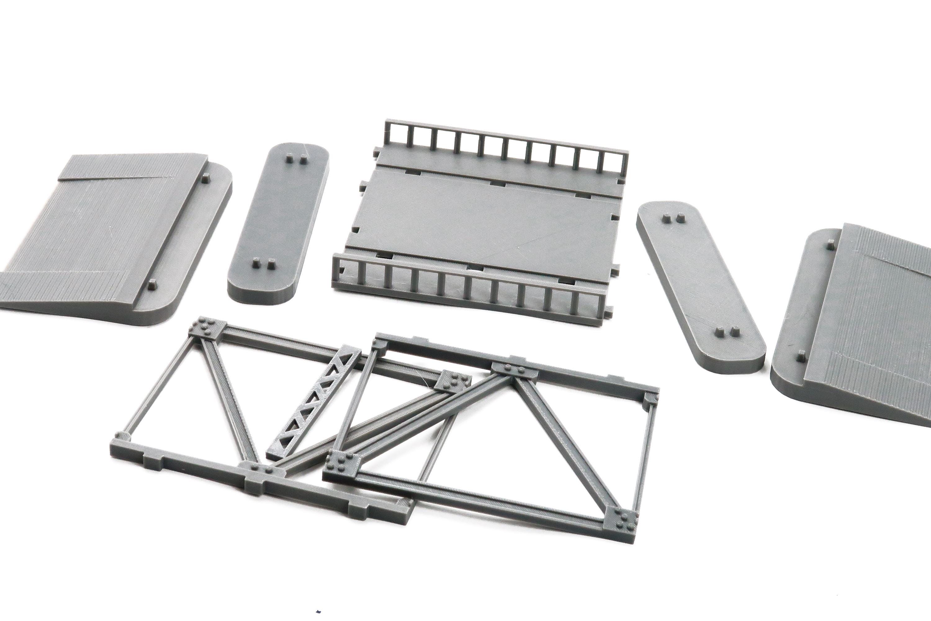 Pratt Truss Bridge - 3D Printed Miniature Wargaming Terrain 28mm / 20mm ...