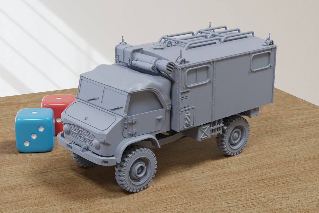 Unimog Funkkoffer (radio) - 3D Printed - 28mm Scale - Miniature ...