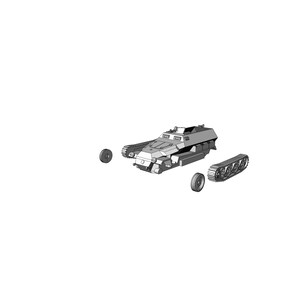 SD.KFZ. 251 C Half-track WW2 German APC 3D Resin Printed 28mm / 20mm ...