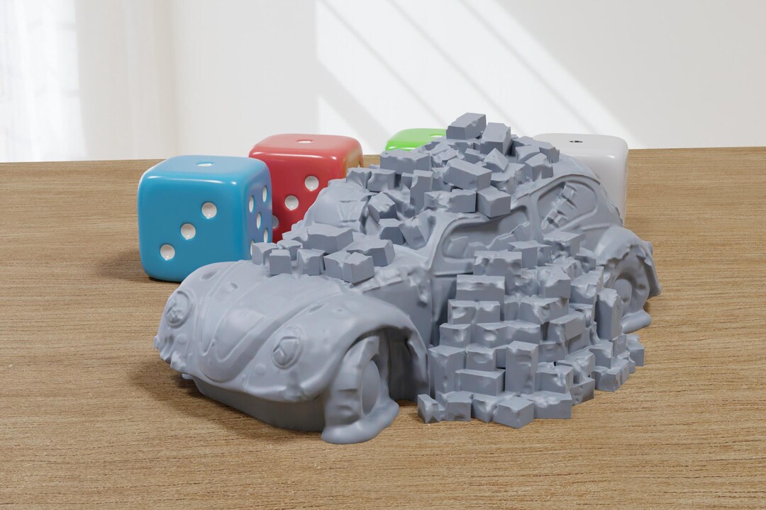 Wrecked Bug - 3D Printed Vehicle for Miniature Tabletop Wargames TTRPG ...