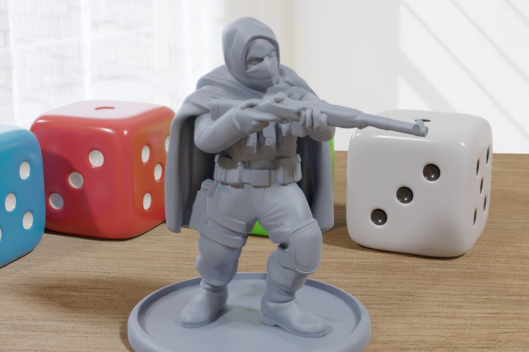Ghost Sniper - 3D Printed Minifigure for Zombie Post Apocalyptic ...