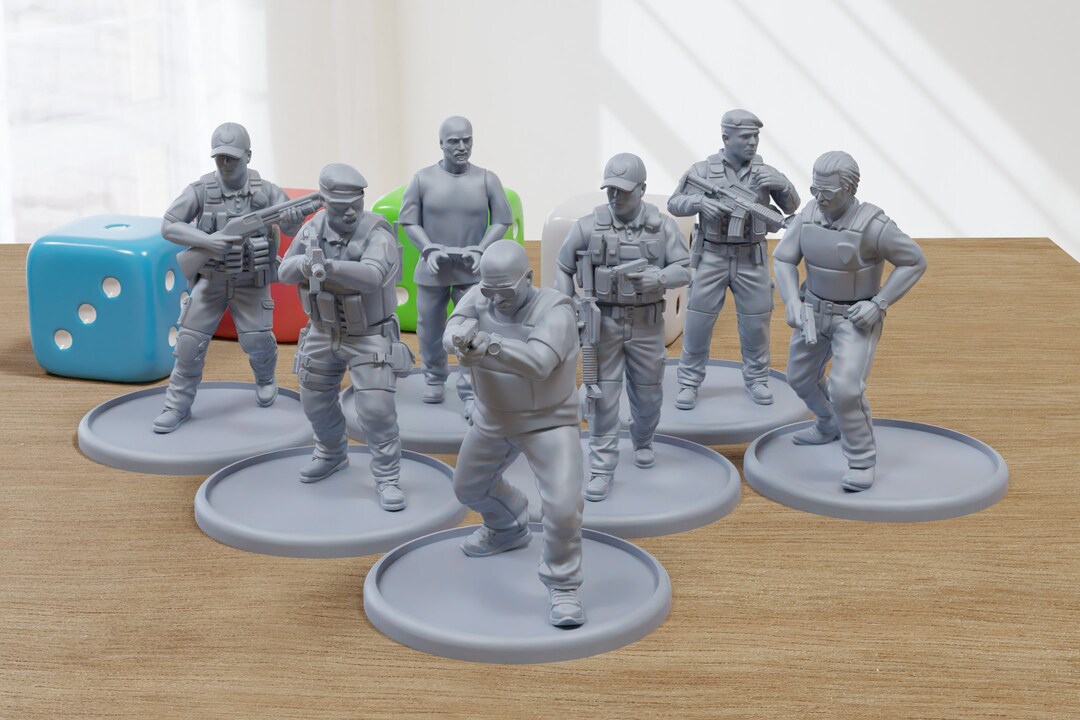 South American Police - 3D Printed Miniature Wargames Minifigures ...