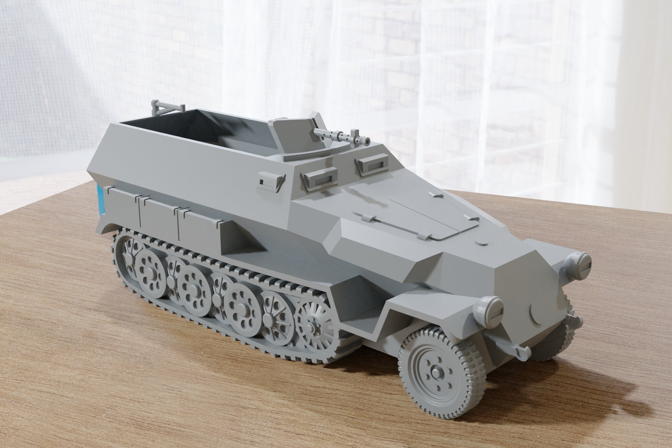 SD.KFZ. 251 C Half-track WW2 German APC - 3D Resin Printed 28mm / 20mm ...