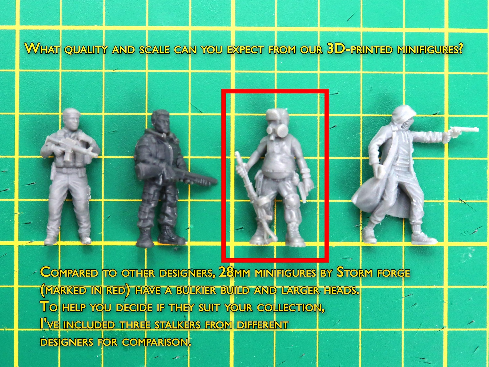 Stalker Bandit Leader - 3D Printed Minifigures - Post Apocalyptic ...