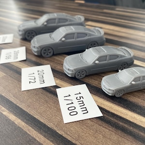 Modern Sedan - 3D Printed Vehicle for Miniature Tabletop Wargames TTRPG ...