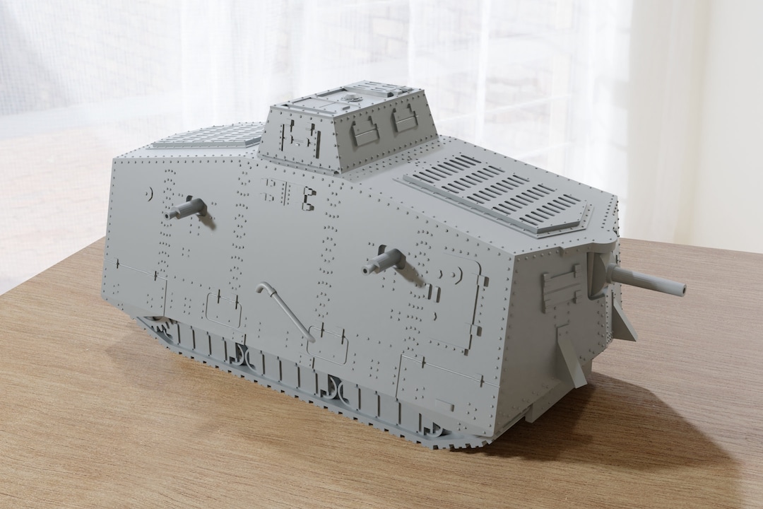 Sturmpanzerwagen A7V German WW1 Tank - 3D Resin Printed 28mm / 20mm ...