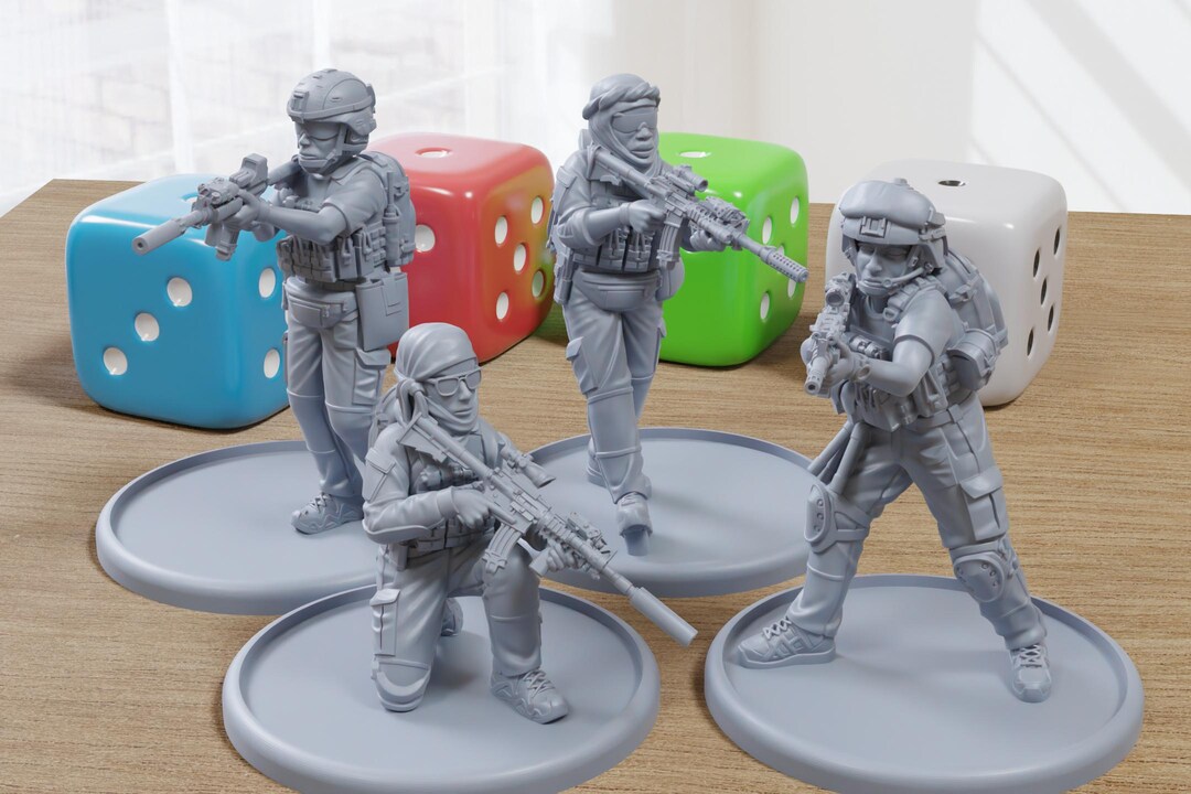 Female PMC Operators - 3D Printed Minifigures for Modern Tabletop ...