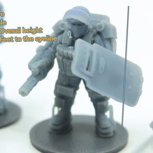 Exosuit Tactical Squad 28mm/32mm Five Minifigures - Modern Wargaming ...