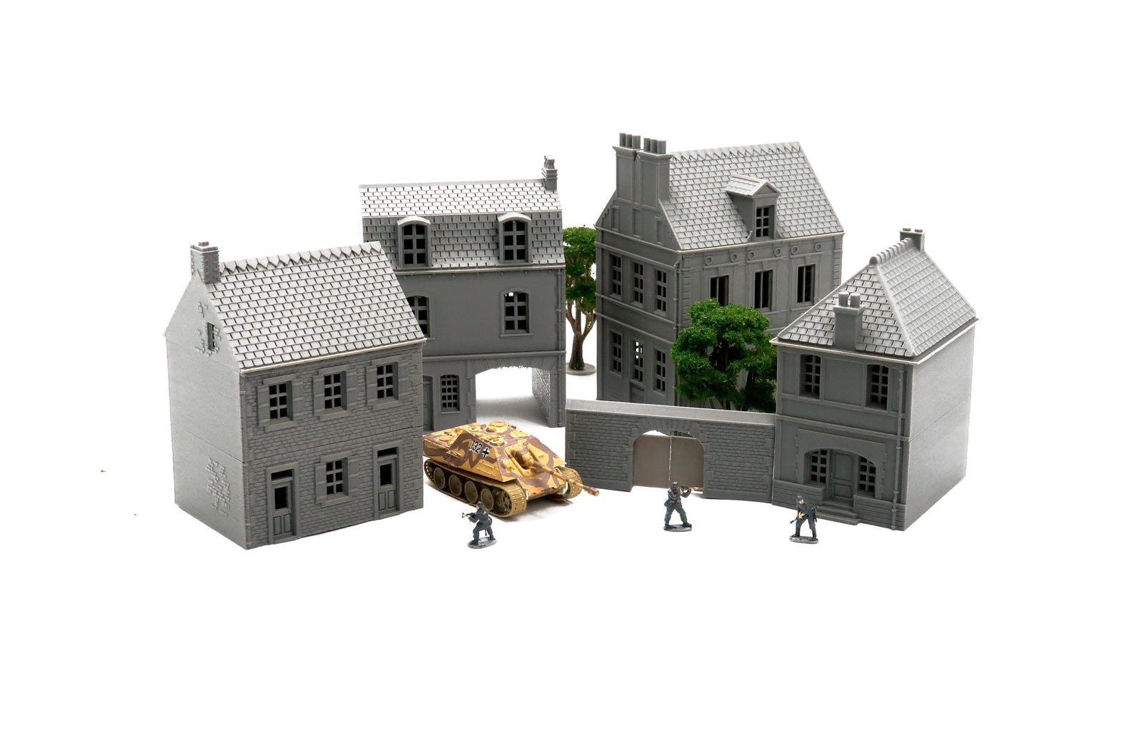 Normandy French Town Set Volume 4 - 3D Printed Miniature Wargaming ...