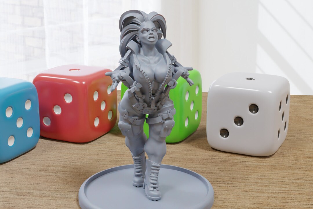Pilot Pinup Babe - 3D Printed Proxy Minifigures for Sci-fi Miniature ...