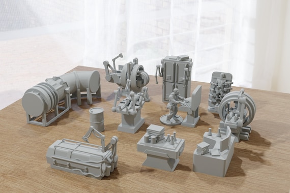 Human Research Laboratory Terrain Set Zona Alfa Miniature - Etsy