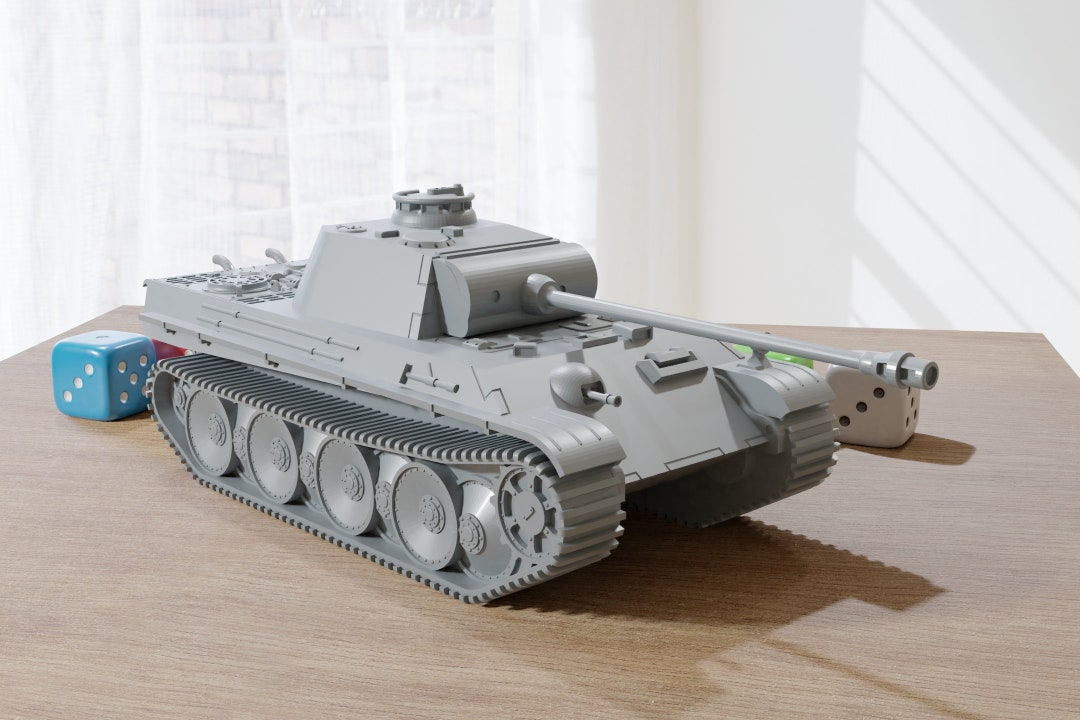 Pz.kpfw V 'panther' - WW2 German Tank - 3D Resin Printed 28mm / 20mm ...