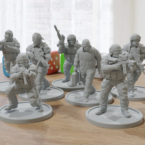 Toys Modern Wargaming Miniatures for Tabletop RPG Cartel Gang Seven ...